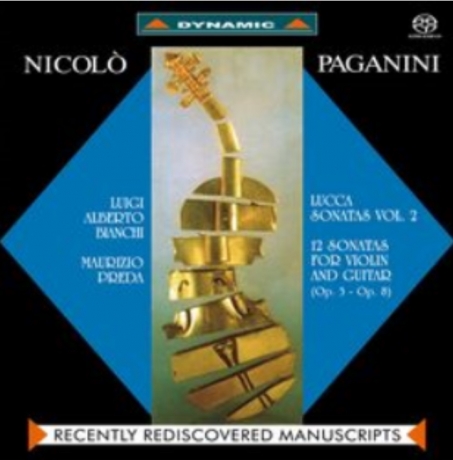 PAGANINI : 12 SONATAS FOR VIOLIN AND GUITAR／LUIGI ALBERTO BIANCHI, MAURIZIO PREDA (SACD ...