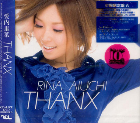 THANX 初回限定盤 A (CD+DVD) [日本進口]／THANX 初回限定盤 A CD+DVD [日本進口] > 愛內里菜／RINA AIUCHI > 佳佳唱片行