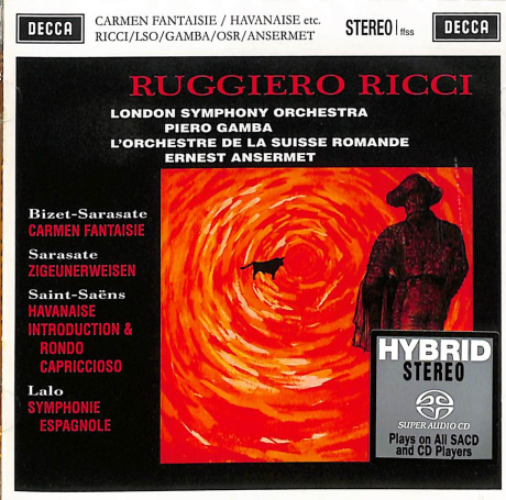 Ruggiero Ricci Plays Bizet-Sarasate, Sarasate, Saint-Saens, Lalo (SACD ...