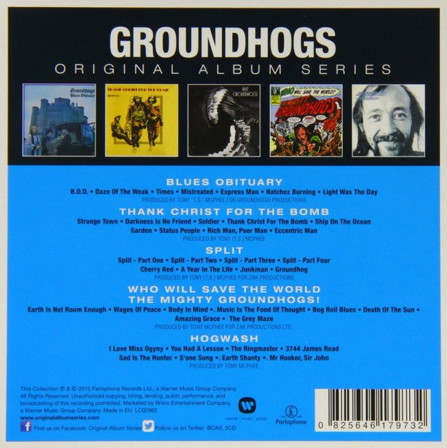 ORIGINAL ALBUM SERIES ( 5CD ) > GROUNDHOGS > 佳佳唱片行
