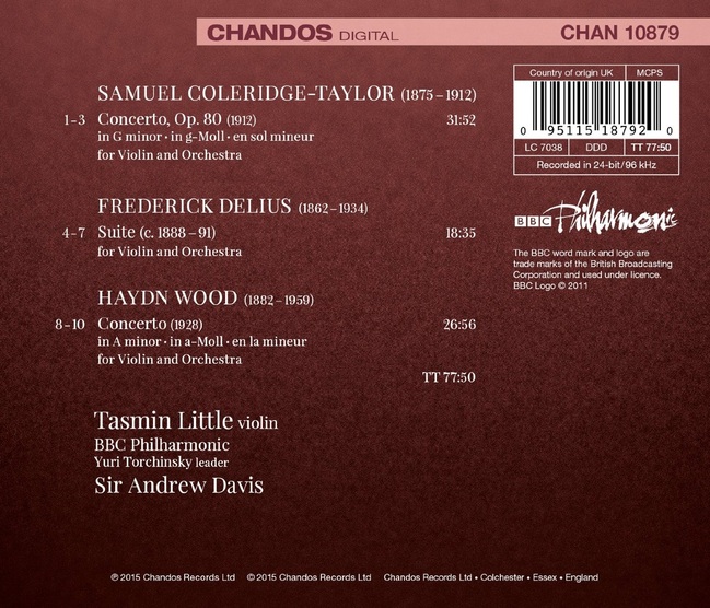 英國小提琴協奏曲／TASMIN LITTLE PLAYS HAYDN WOOD, SAMUEL COLERIDGE-TAYLOR ...