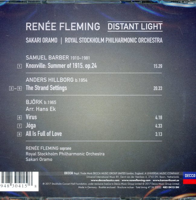 DISTANT LIGHT／RENEE FLEMING, SAKARI ORAMO > 弗萊明／fleming, renee > 佳佳唱片行