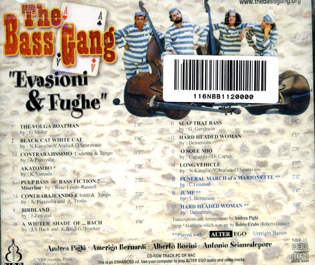 發燒低音大牛筋鬼馬四人幫／EVASIONS & FUGUES > 牛筋四人幫／THE BASS GANG > 佳佳唱片行