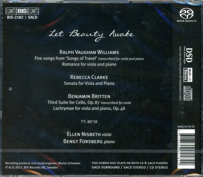 讓美女甦醒 - 英國中提琴音樂 SACD／Let Beauty Awake - English Viola Music (SACD ...