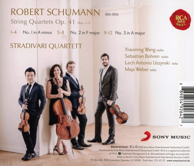 舒曼：弦樂四重奏全集／Schumann : The String Quartets > 史特拉第瓦里四重奏團／Stradivari Quartett > 佳佳唱片行