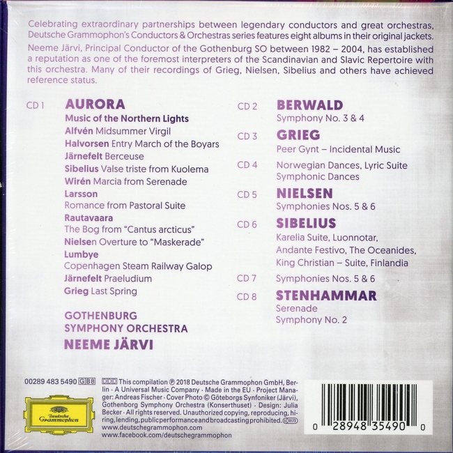 尼姆賈維與戈登堡交響樂團 : 8CD超值套裝／Neeme Jarvi & Gothenburg Symphony Orchestra (8CD) > JARVI, NEEME > 佳佳唱片行
