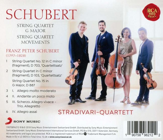 舒伯特：弦樂四重奏D. 887 & D. 703 & D. 103／Schubert : String Quartet, D. 887 & Quartettsätze, D. 703 & D ...