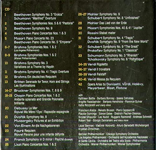 朱里尼DG大全集 (42CD)／Carlo Maria Giulini : Complete Recordingson Deutsche Grammophon & Decca (42CD ...