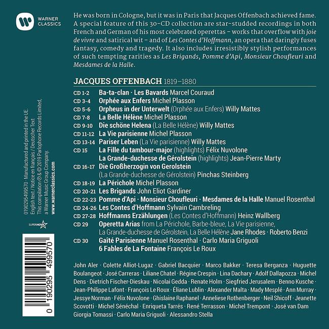 奧芬巴哈歌劇與輕歌劇 30CD／Offenbach : Operas & Operettas (30CD) > 眾音樂家／V.A. > 佳佳唱片行