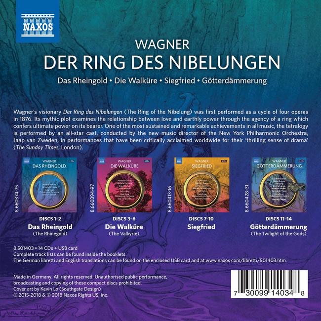 Wagner : Der Ring Des Nibelungen (14CD) > ZWEDEN, JAAP VAN > 佳佳唱片行