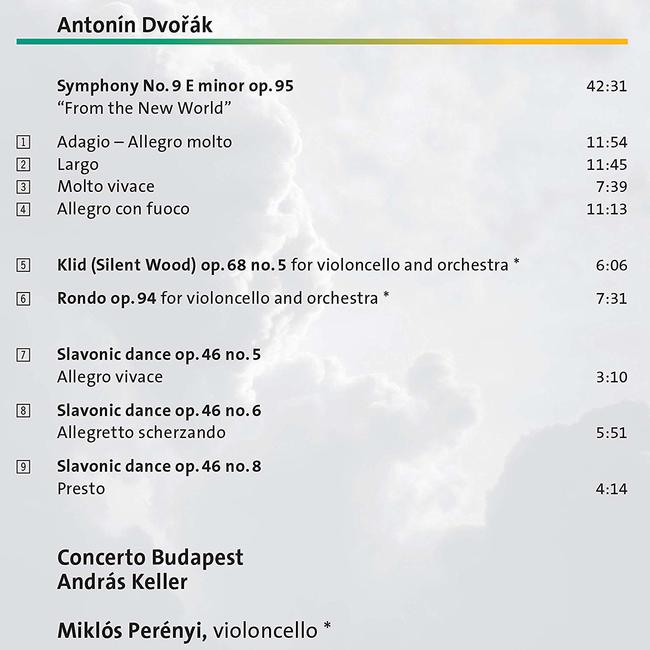 德弗札克第九號交響曲、斯拉夫舞曲／Antonin Dvorak : Symphony no.9 in E minor "From the ...