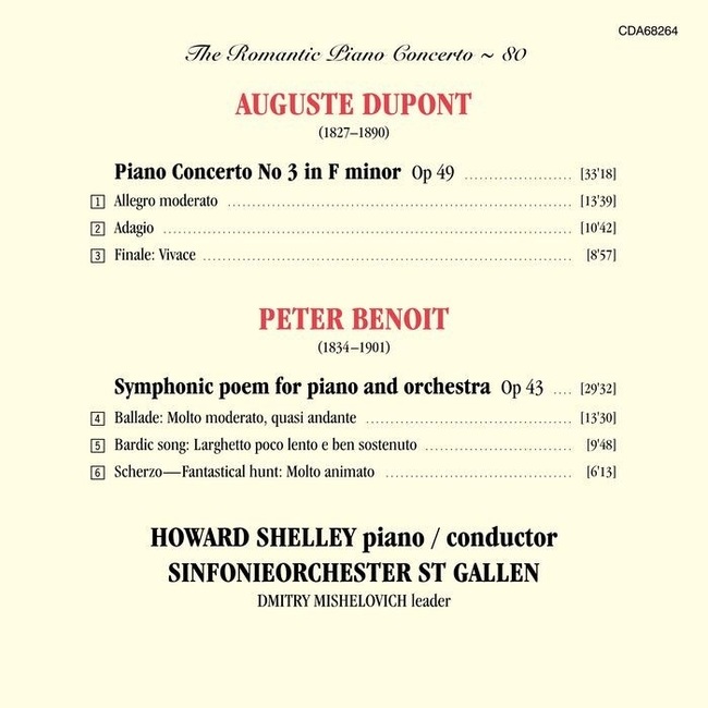 浪漫鋼琴協奏曲第80集 杜邦 / 班瓦／The Romantic Piano Concerto 80 – Dupont & Benoit: Piano Concertos > SHELLEY ...