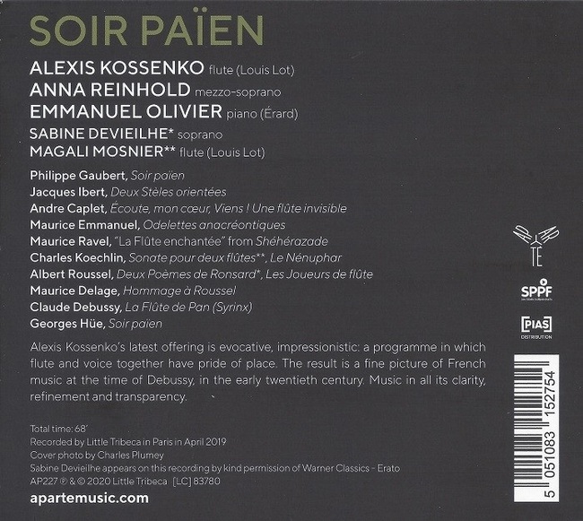 異教徒之夜／Soir Paien > Alexis Kossenko, Anna Reinhold > 佳佳唱片行