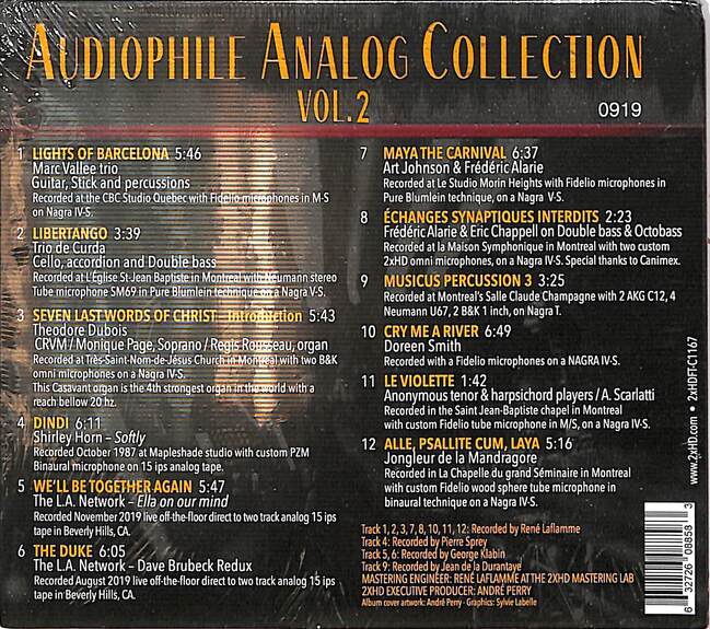 Audiophile Analog Collection Vol.2 > 合輯／V.A. > 佳佳唱片行