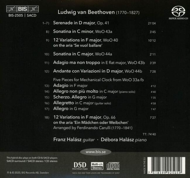 貝多芬:吉他與鋼琴作品集 (SACD)／Beethoven : Works for Guitar and Piano (SACD ...