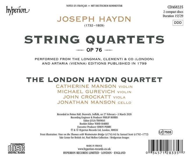 海頓 : 弦樂四重奏作品76／Haydn : String Quartets Op 76 > THE LONDON HAYDN QUARTET > 佳佳唱片行