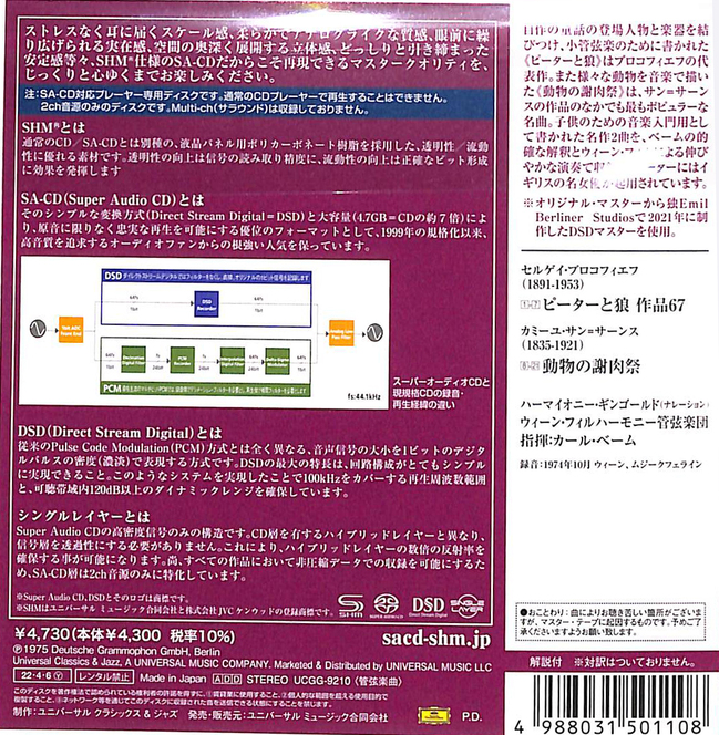 Prokofiev : Peter And The Wolf / Saint-saens : The Carnival Of The ...