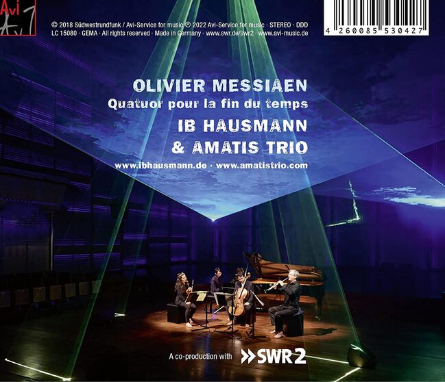 Messiaen : Quatuor pour la fin du temps > Amatis Trio & Ib Hausmann > 佳佳唱片行
