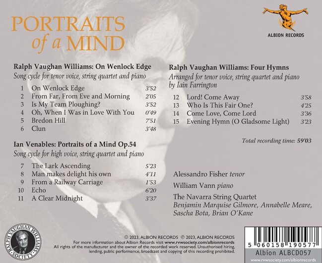 Portraits of a Mind (Ian Venables, Ralph Vaughan Williams) > Alessandro ...
